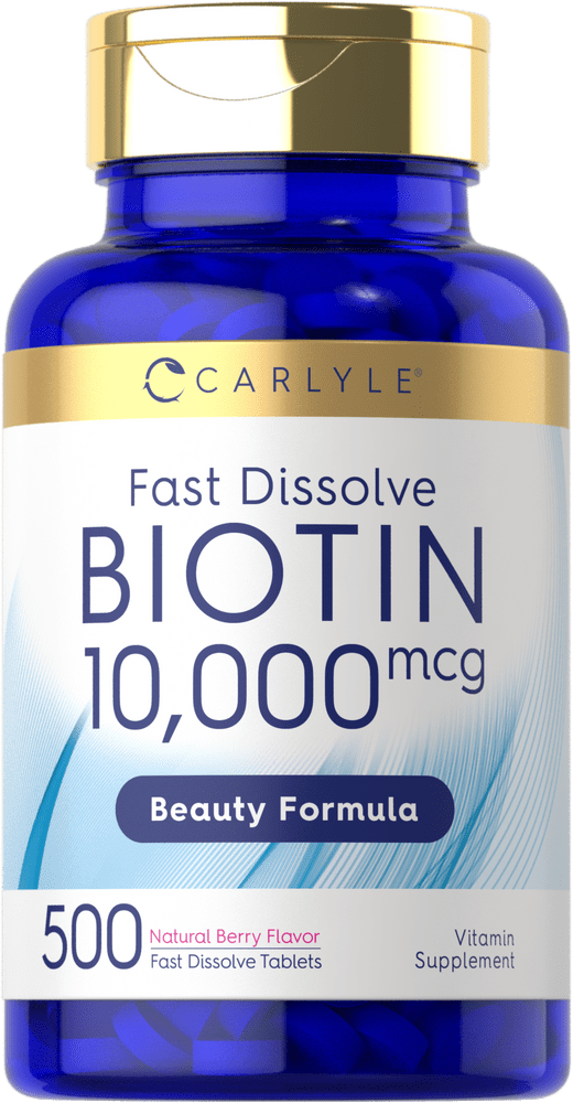 Carlyle, Biotin Supplement, 10,000mcg, Vegetarian Formula - Walmart.com