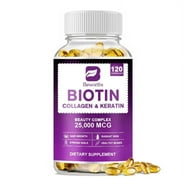 Thorne Biotin 8 Capsules, Vitamin B7 Supplement for Healthy Hair, Skin ...