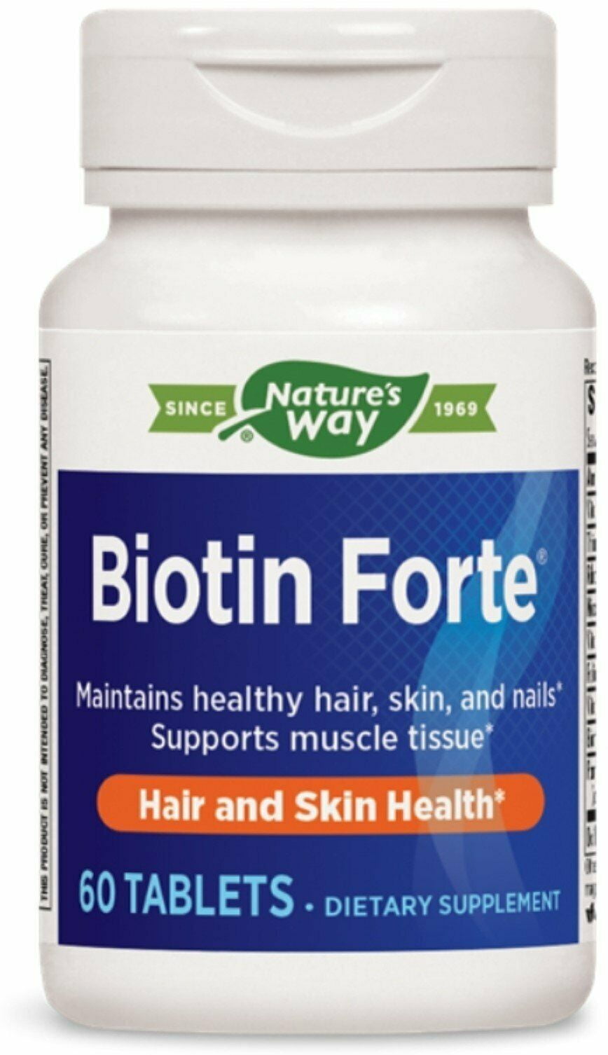 Biotin Forte Extra Strength 5mg, Support Hair & Skin Health, 60ct, 3 ...