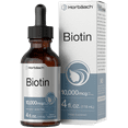 Biotin Liquid Drops 10000mcg | 4 fl oz | Vegetarian, Non-GMO & Gluten ...
