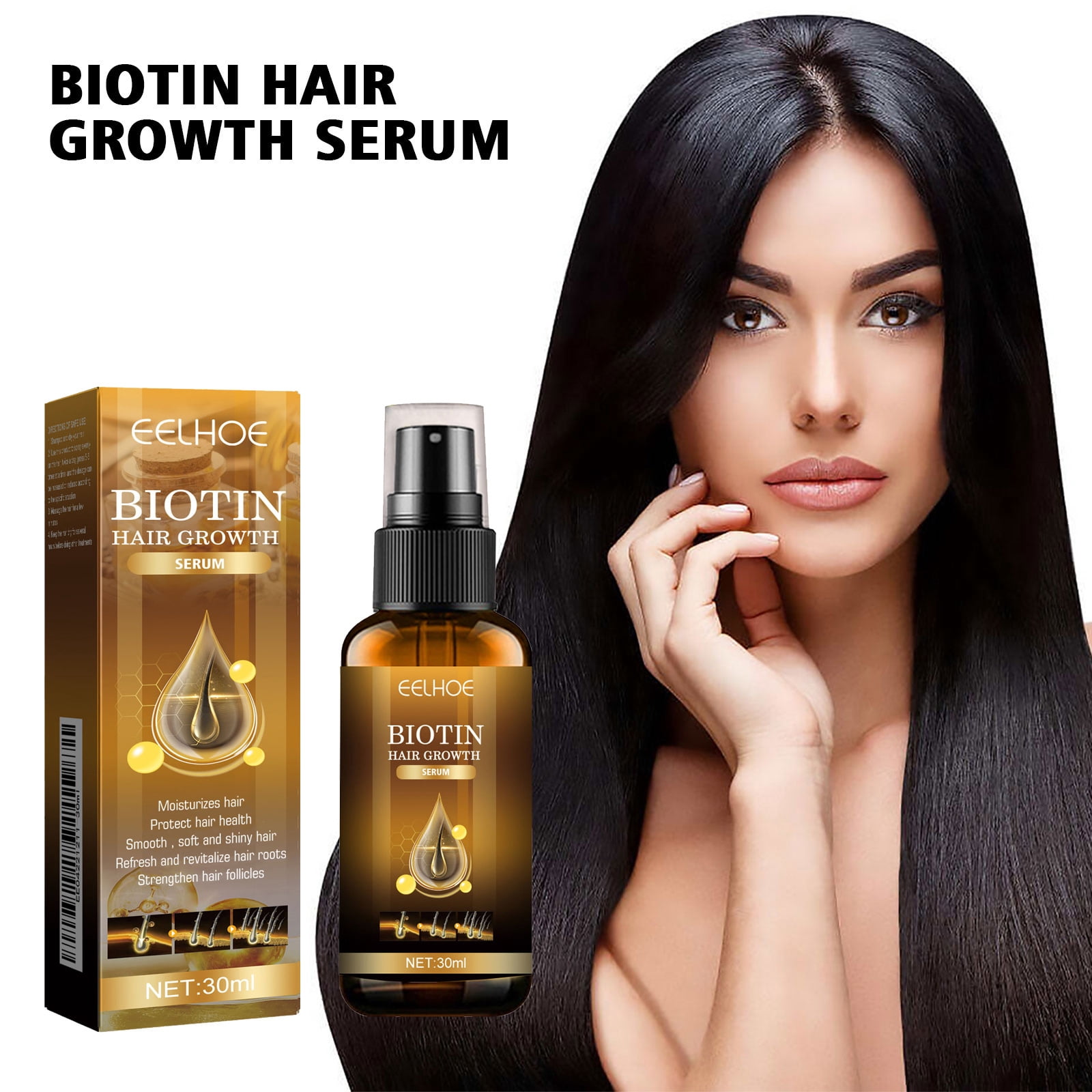 Biotin hair care spray nourishes and smoothes hair for daily care 30ml ...