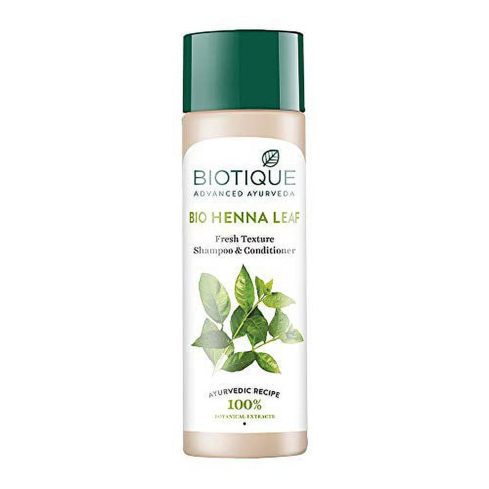 Biotique Bio Henna Leaf Fresh Texture Shampoo & Conditioner 120ml /4.05 ...