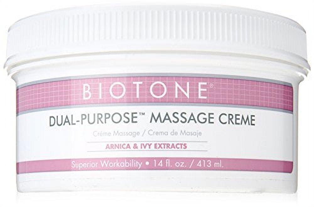 Biotone Dual-Purpose Massage Creme-14oz Jar - Walmart.com