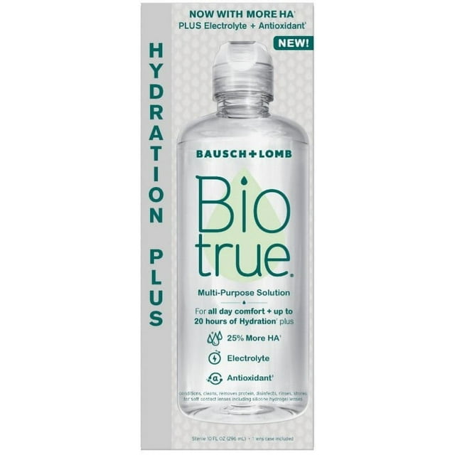 Biotrue Contact Lens Solution, Lens Case Included, 10 FL OZ - Walmart.com