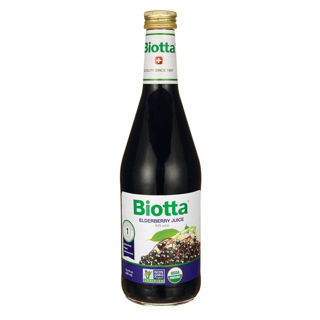 Biotta Immune Refresher Elderberry Juice, Antioxidant, 16.9 Fl Oz ...