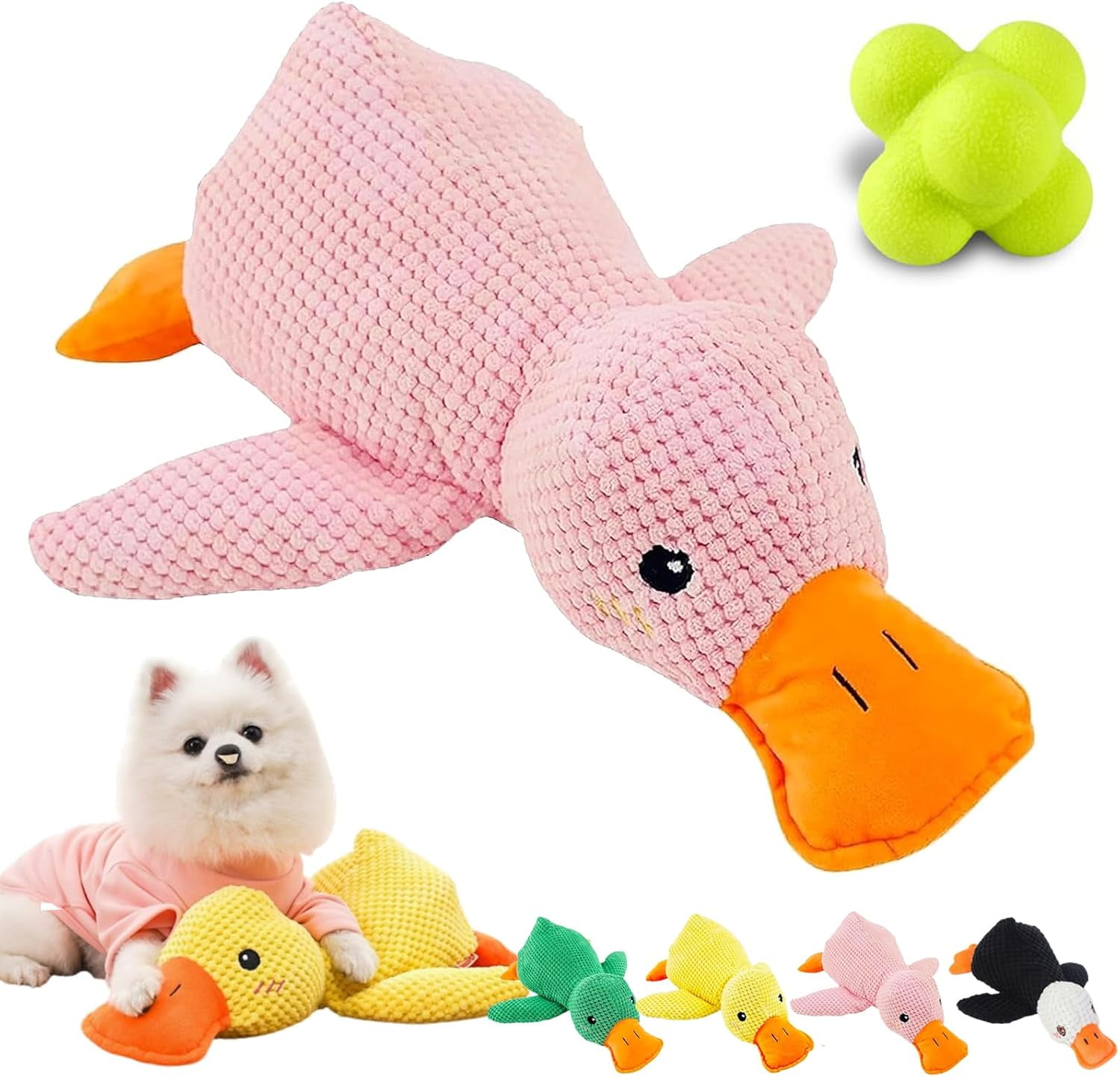 Biovet MD Duck Toy, Quacko Calming Duck Toy for Dogs, The Mellow Dog Calming Ducks, Yellow ...