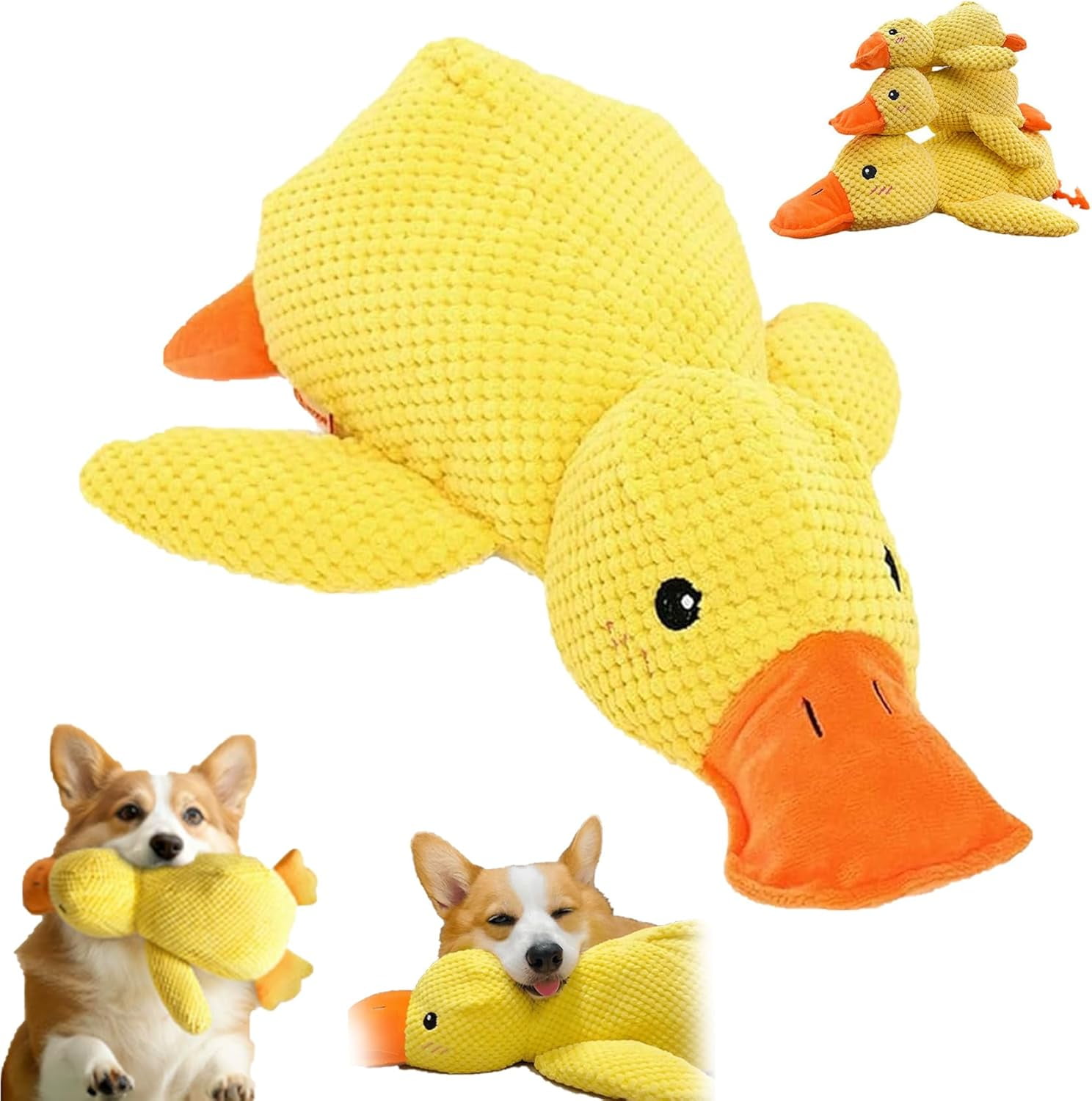 Biovet Md Duck Toy,Cute No Stuffing Quacking Ducks for Indoor, Dog Toy of The Year, Suits Dog's ...