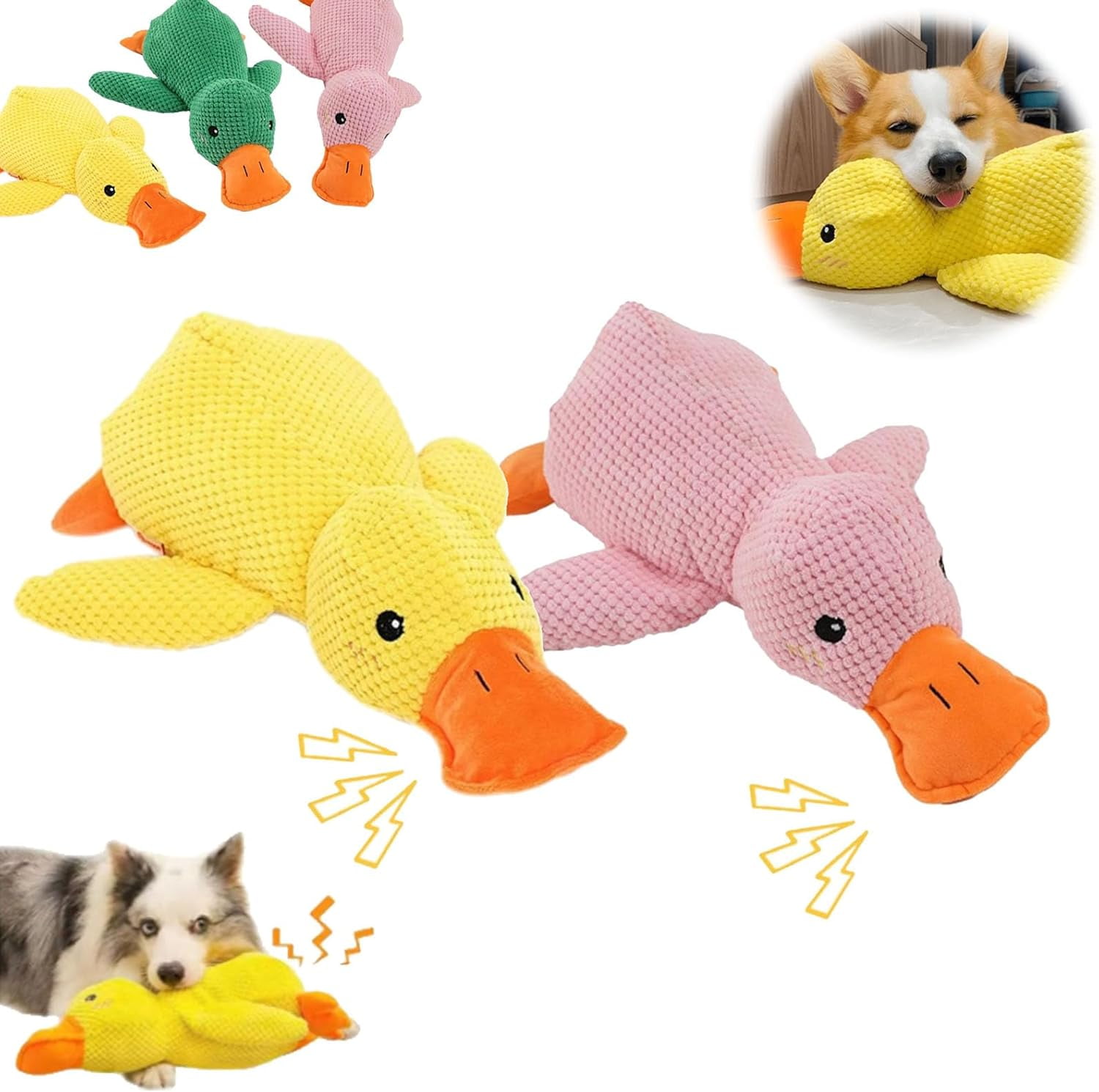 Biovet Md Duck Toy, Quacko Calming Duck Toy, Cute No Stuffing Quacking ...