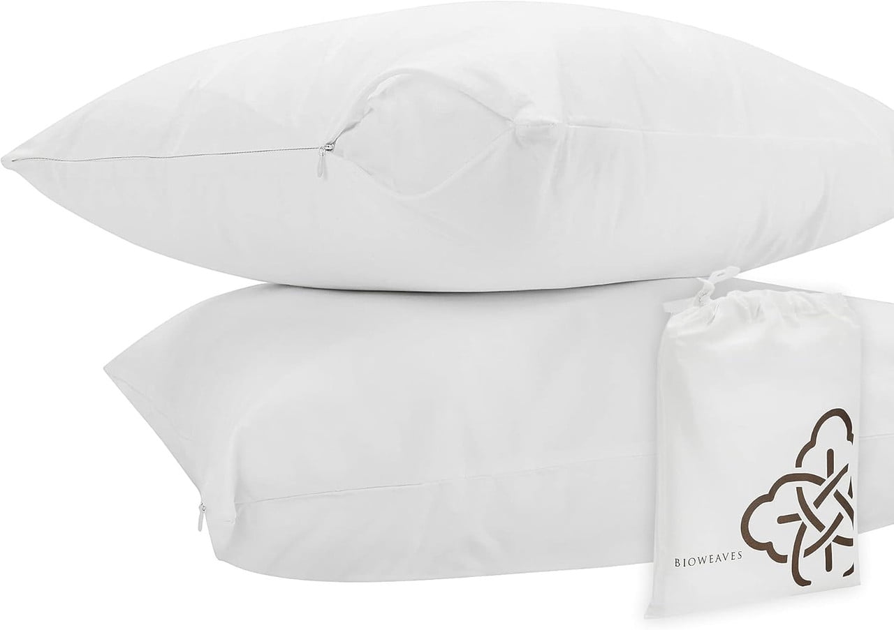 Bioweaves 100% Organic Cotton Breathable Pillow Protectors GOTS ...