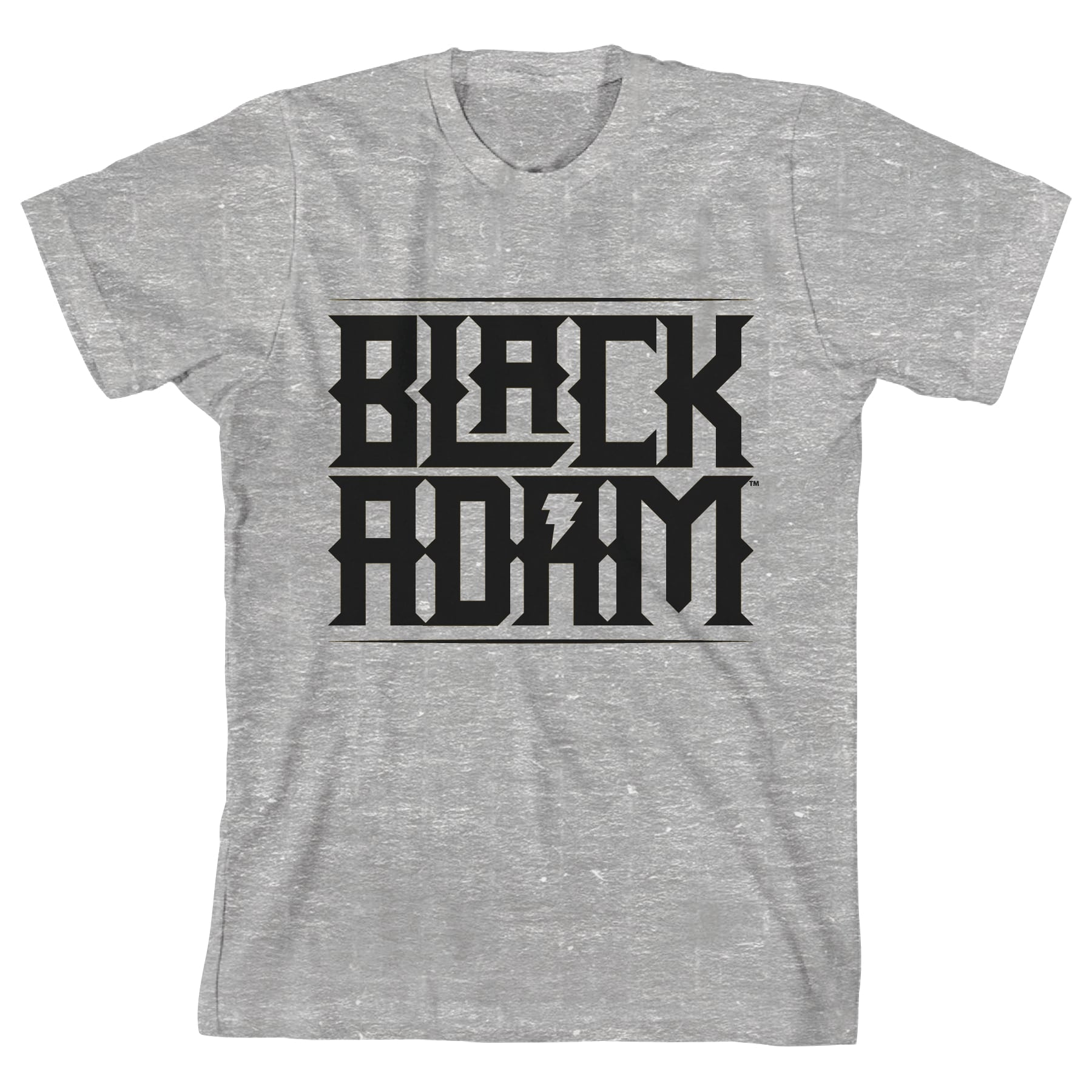 Bioworld Black Adam Movie Name Logo Youth Boys Heather Gray T-Shirt-XL ...