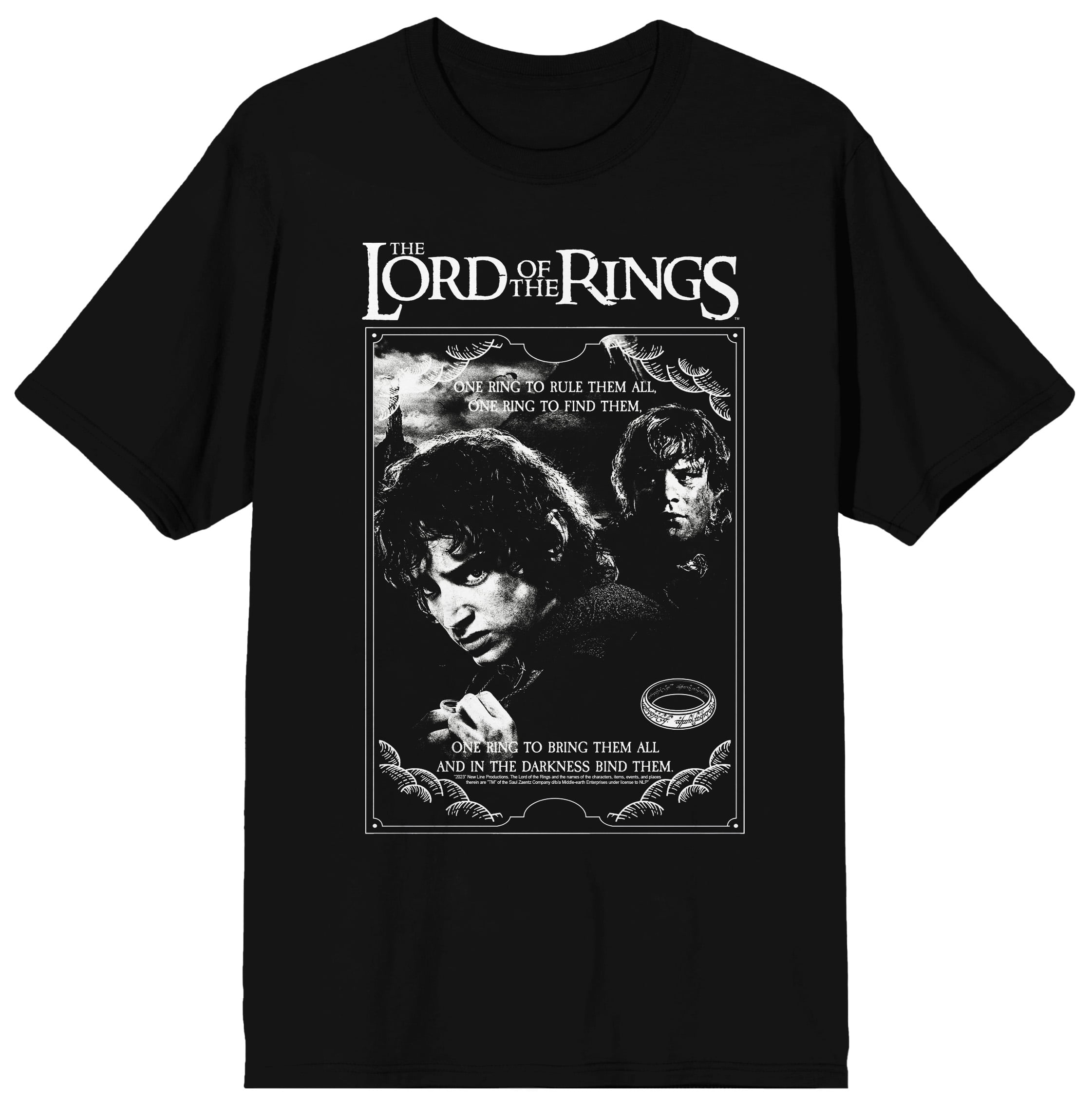 Bioworld Canada Lord of the Rings Stylized Poster Art Men's Black Short ...