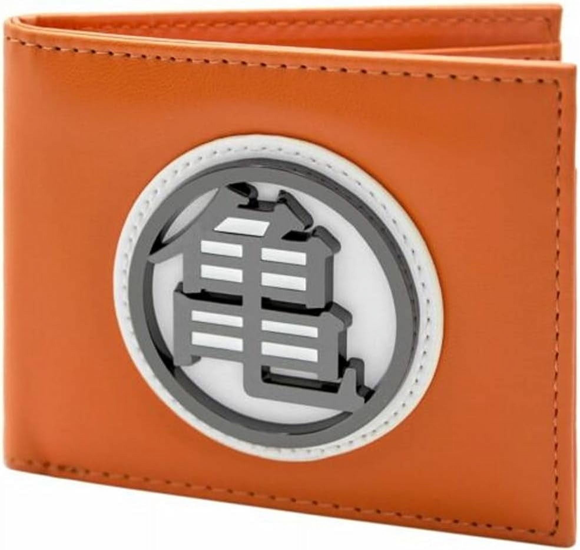 Bioworld Dragonball Z Kame Symbol 3D Metal Bifold Wallet, Orange ...