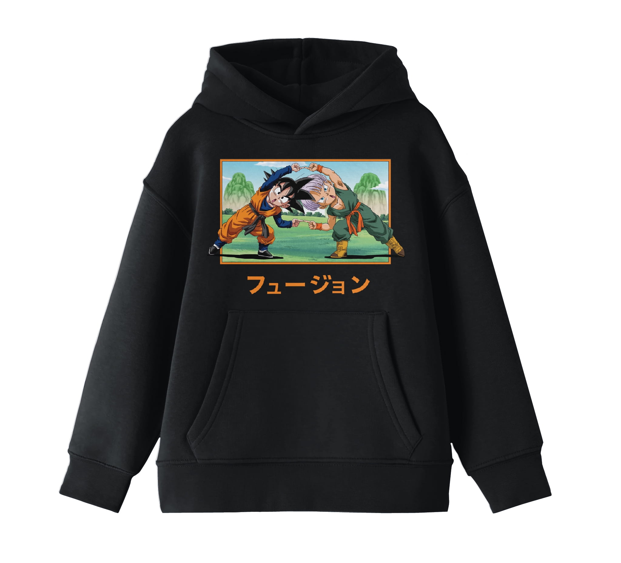 Bioworld Gohan & Trunks Fusion Boy's Black Sweatshirt-XL - Walmart.com