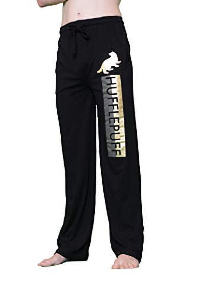 Bioworld Hufflepuff House Lounge Sleeping Pajama Pants with Yellow Foil ...