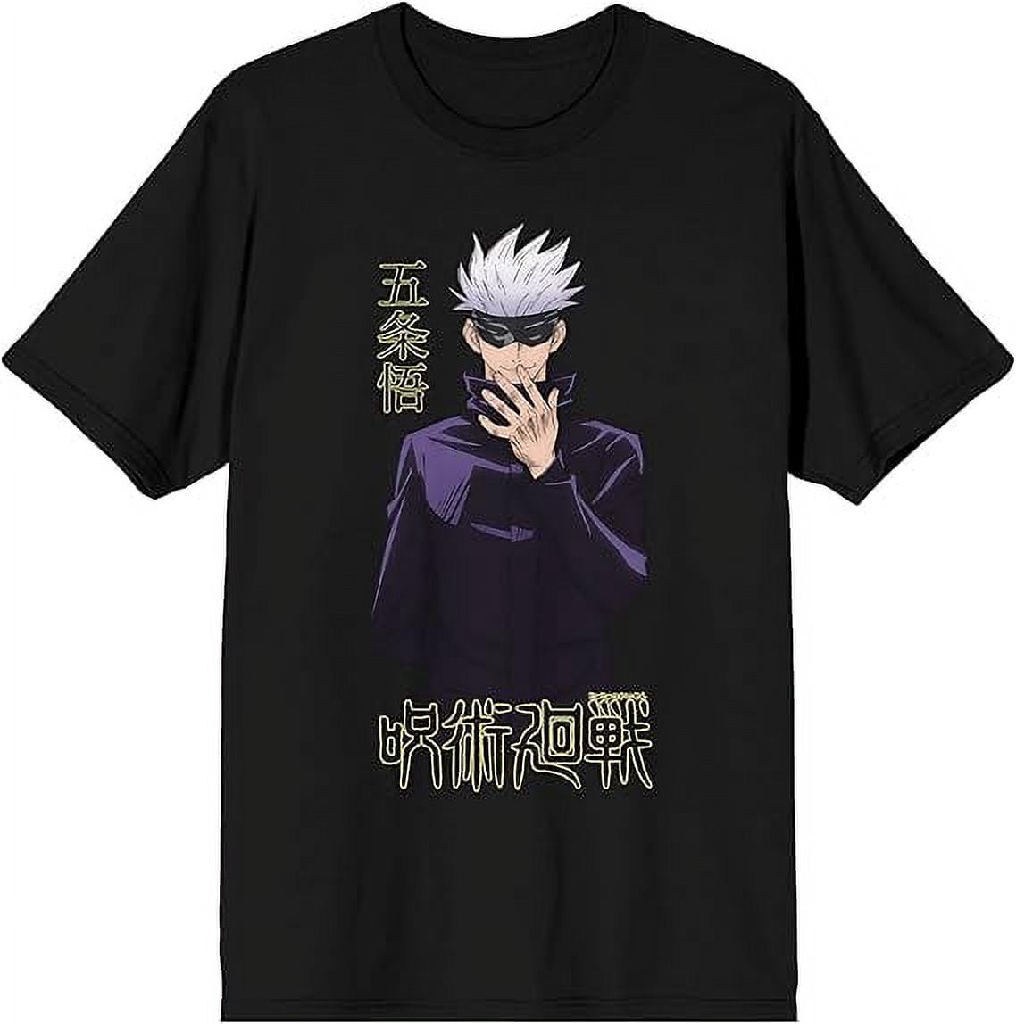 Bioworld Jujutsu Kaisen Gojo Satoru Men’s Black Short-Sleeve ...
