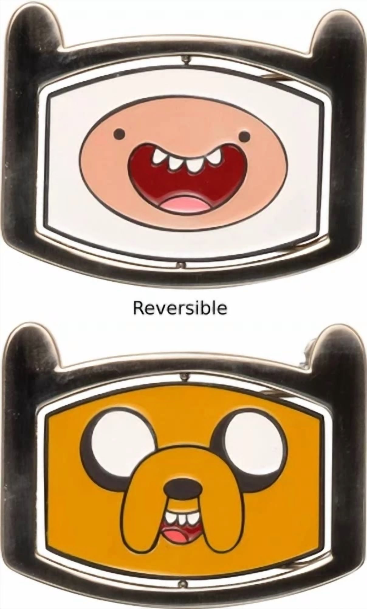 Bioworld Merchandise Adventure Time Finn & Jake Reversible Belt Buckle ...
