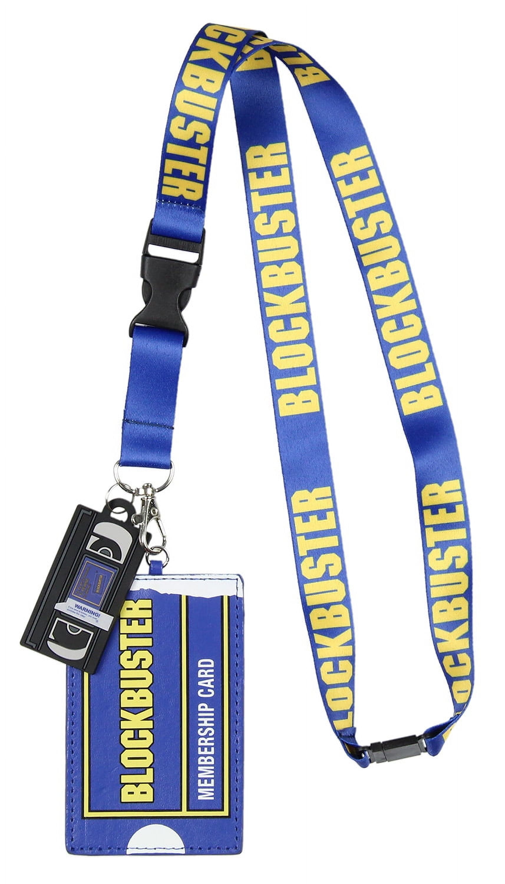 Blockbuster Video Membership Card ID Badge Holder Lanyard And Rubber ...