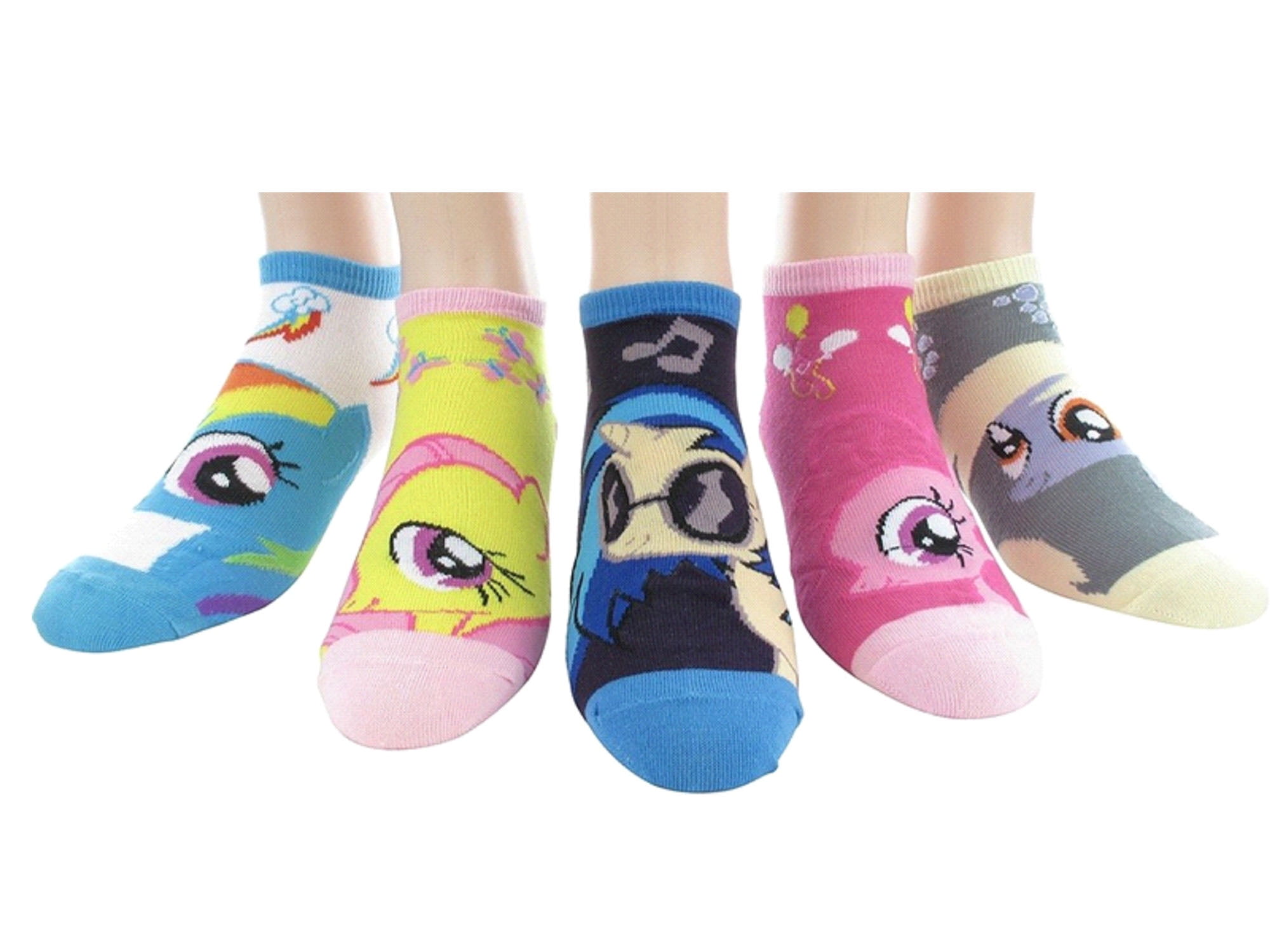 Bioworld My Little Pony Characters 5 Pack Low Cut Socks Set - Walmart.com