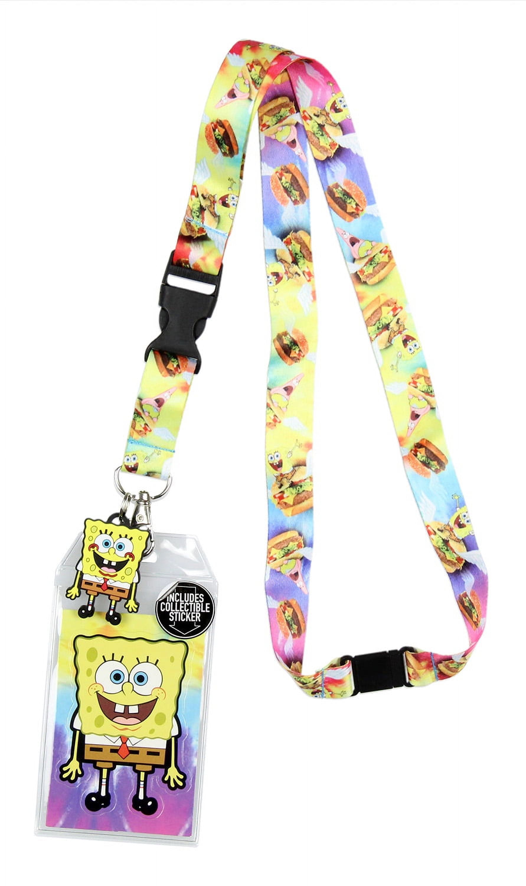 SpongeBob SquarePants Keychain Accessory: Patrick Riding Krabby Patties ...
