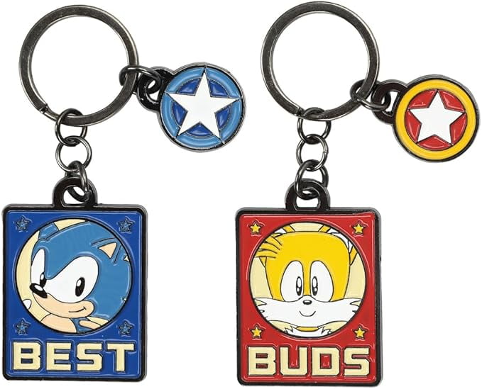 Bioworld Sonic the Hedgehog Sonic & Tails Best Buds Keychains (Set of 2 ...