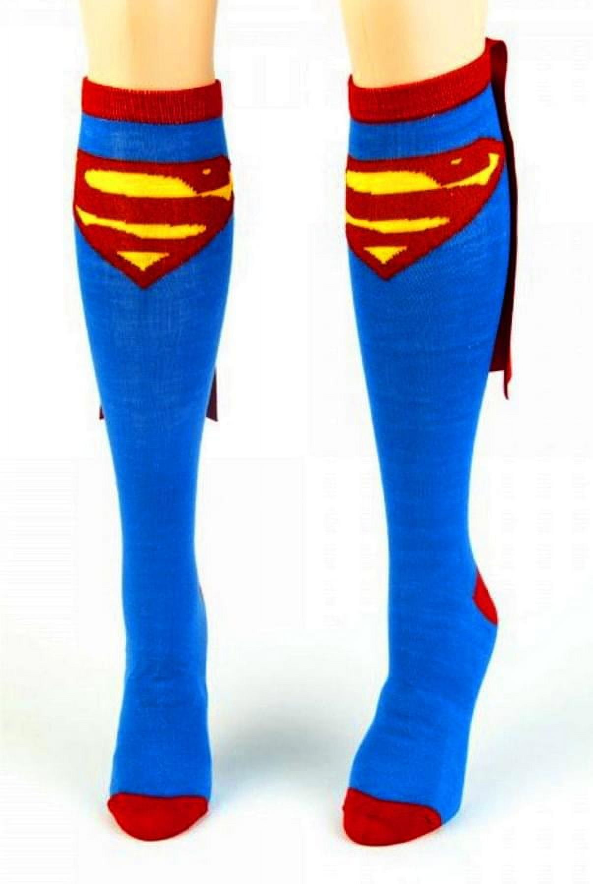 Women's Superhero Knee-High Cape Socks - Superman - Walmart.com