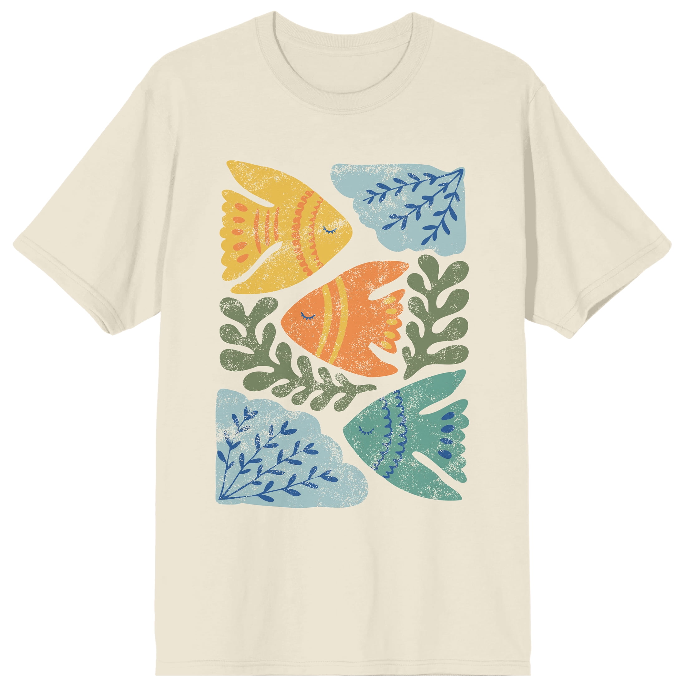 Bioworld Walnut & 39th Men's Botanical Print Graphic Tee | 100% Cotton ...