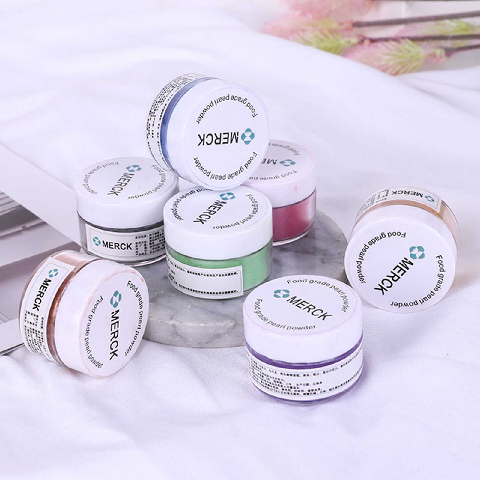 Biplut 1 Bottle Baking Powder Glittering Decorative Multi-Color Fondant ...