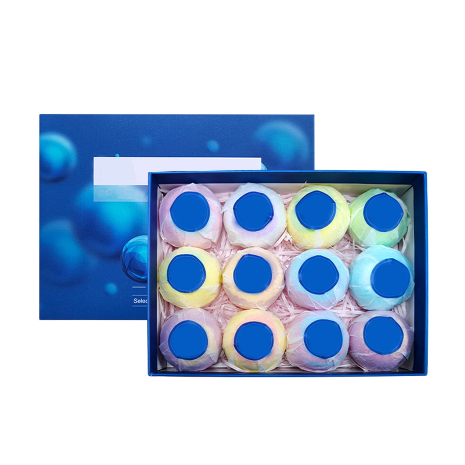 Biplut 12Pcs Bath Salt Ball Botanical Fragrance Easy to Dissolve Ease ...