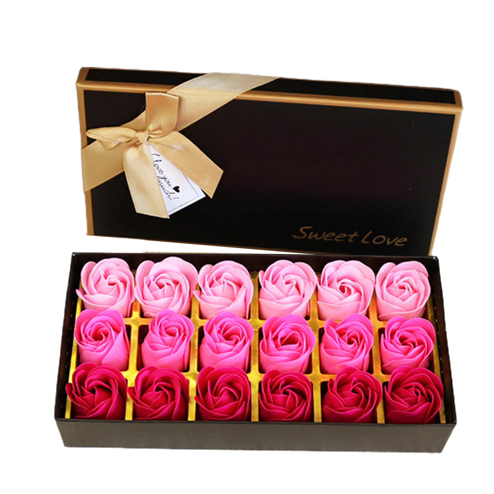 Biplut 18Pcs/Box Soap Rose Flower Elegant Delicate Texture Nice-looking ...