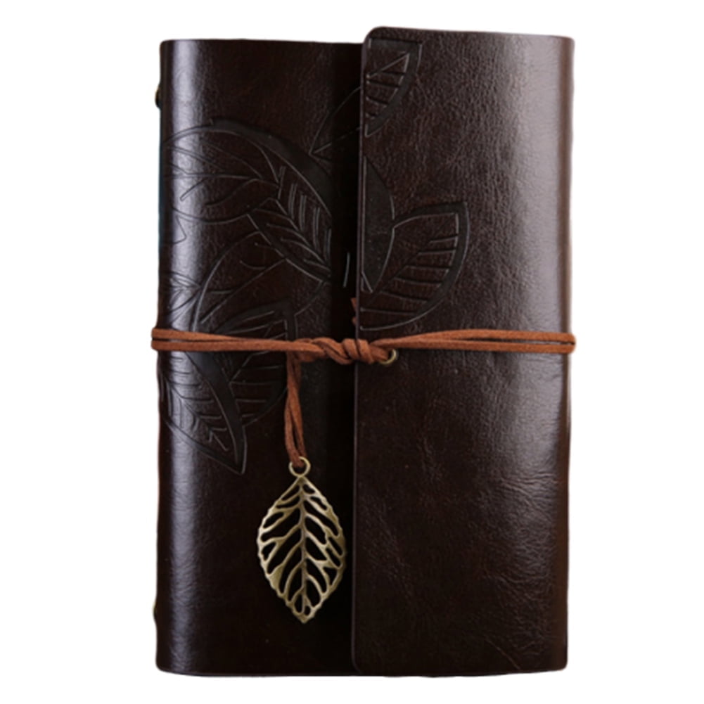 Biplut 1Pc 80 Sheets Vintage Loose Leaf Diary Journal Blank Notebook ...