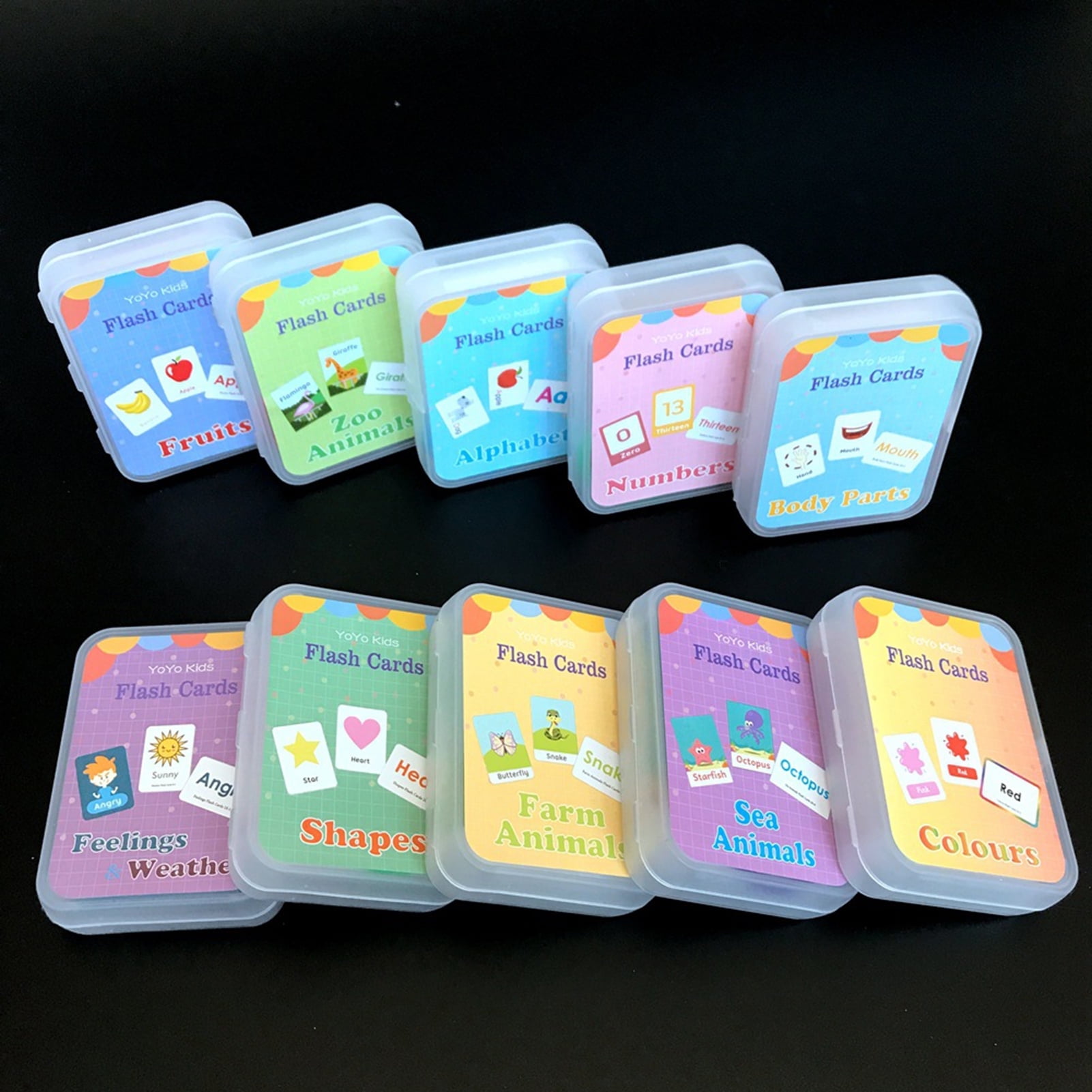 Biplut 27Pcs/20Pcs/30Pcs Baby Flash Card Thickened Eye Protection ...