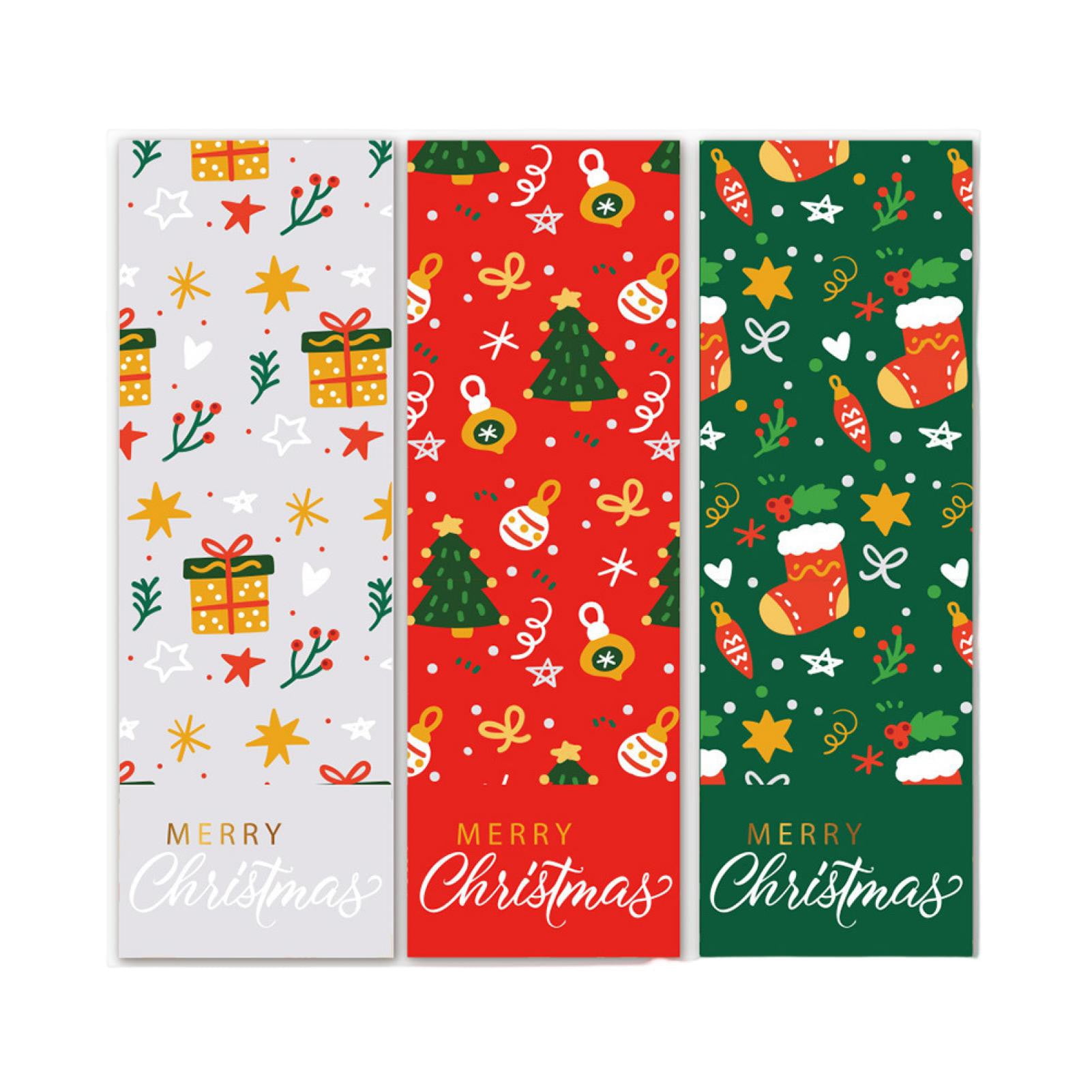 Biplut 30Pcs Christmas Stickers Removable Smooth Surface Easy to Stick ...