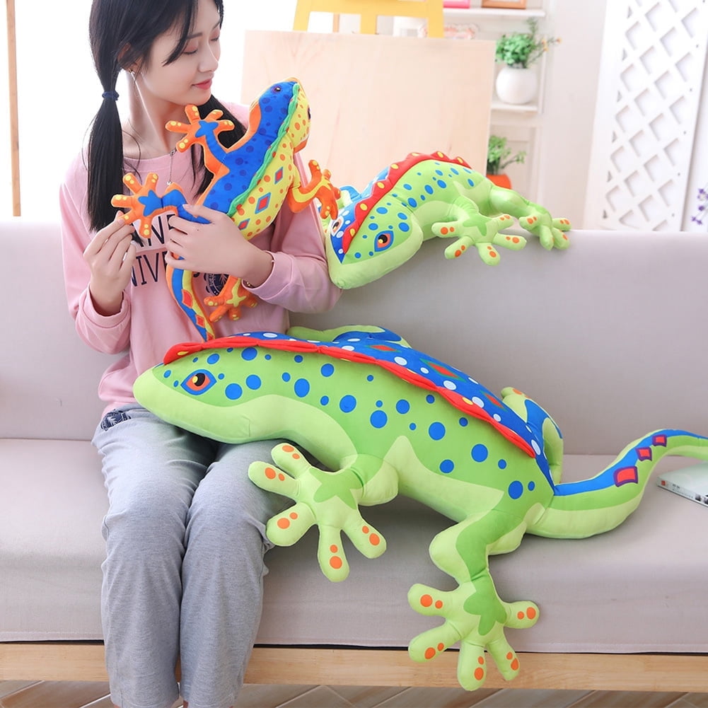 Biplut 3D Stuffed Gecko Lizard Soft Plush Fluffy Doll Pillow Sleeping ...