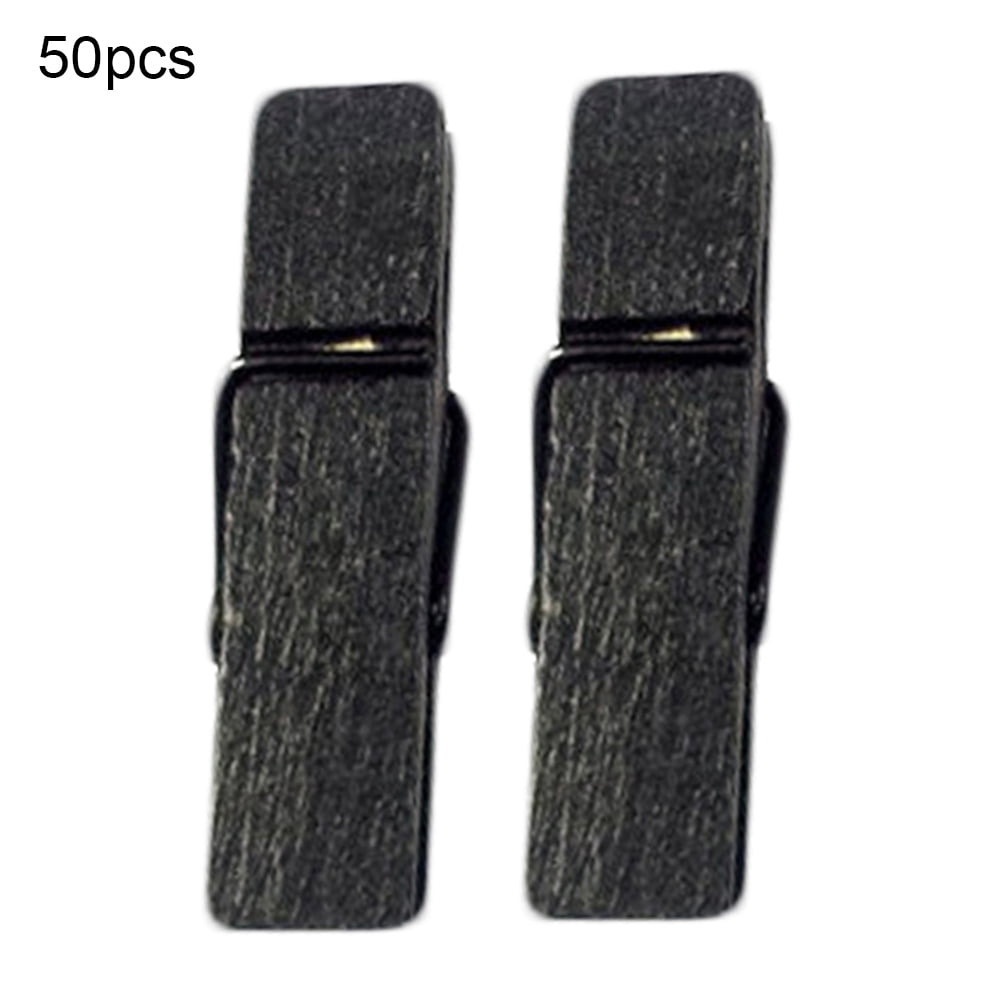 Biplut 50Pcs/Set Colorful Strip Shape Wood Hanging Photo Clip Peg Home ...