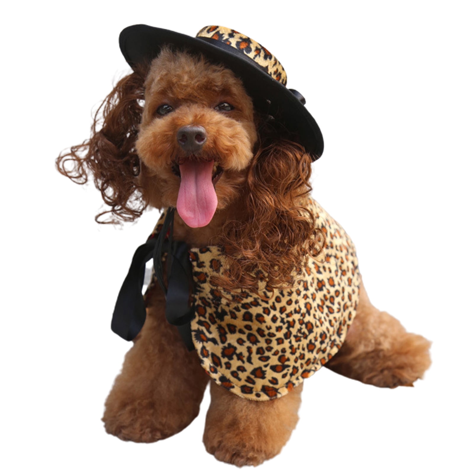 Biplut Adorable Pet Cape Funny Outfits with Bow Tie Adjustable Hat for ...