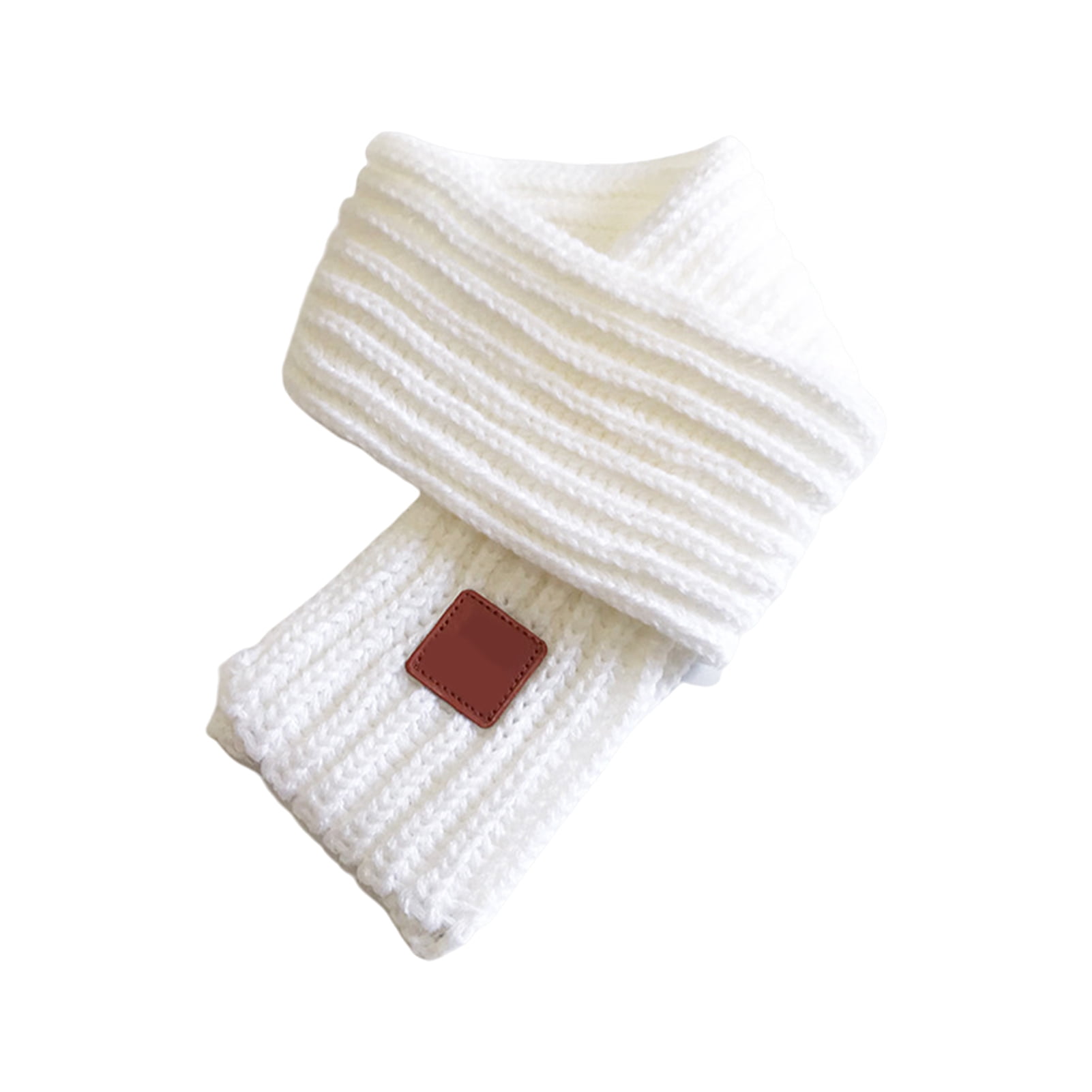 Biplut Autumn Winter Kids Scarf Solid Color Stretch Thick Boys Girls ...
