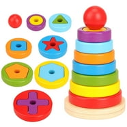 TickiT Wooden Rainbow Architect Triangles - Set of 7 - Walmart.com
