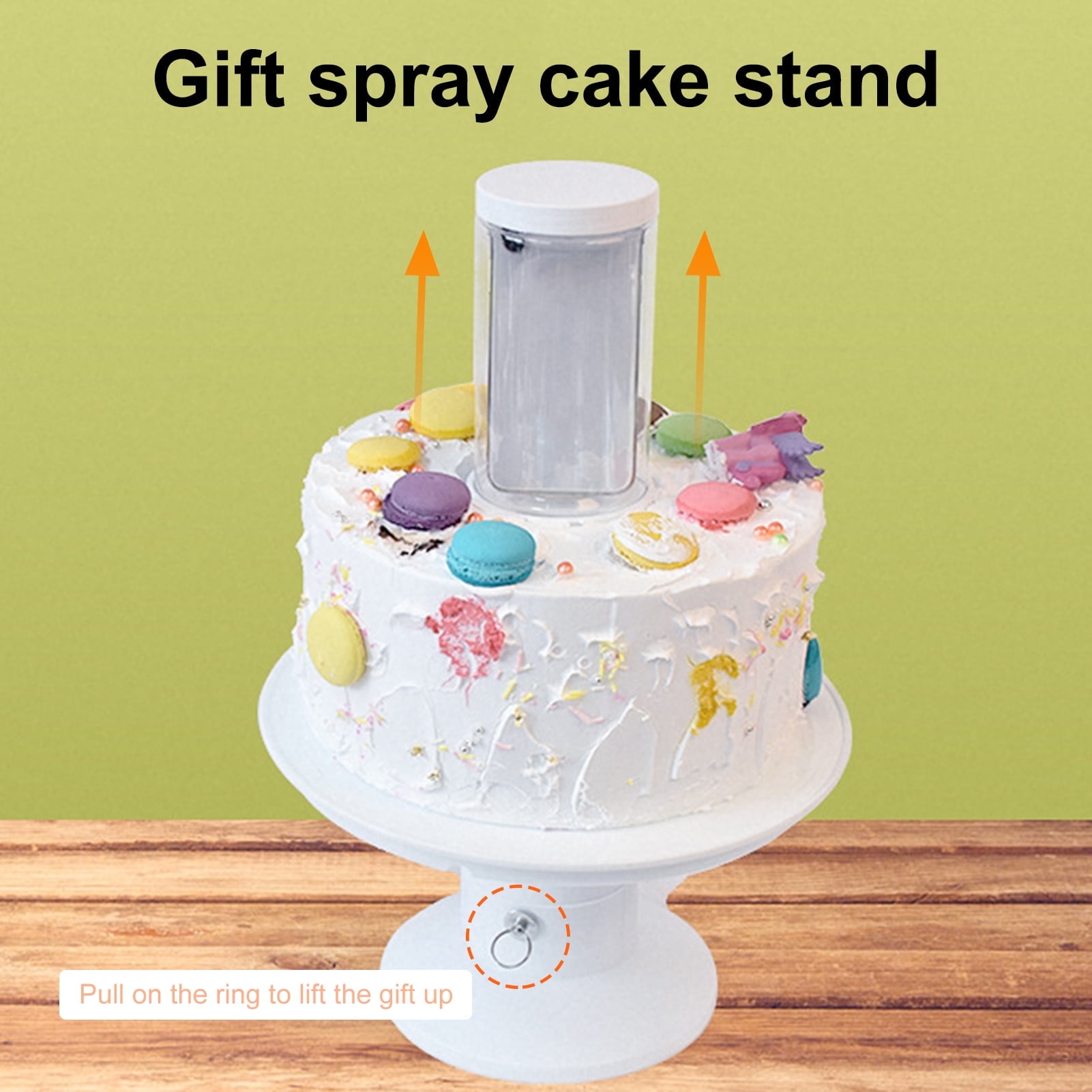 Biplut Cake Stand Food Grade High Durability Plastic Wedding Cake Stand ...