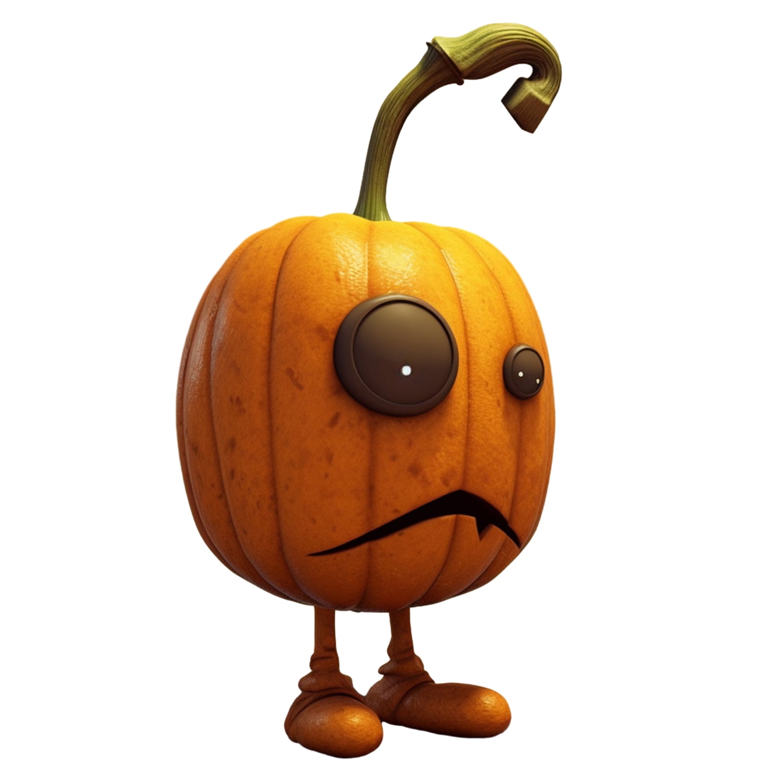 Biplut Cute Pumpkin Man Figurine Resin Craft Desktop Ornament Funny ...