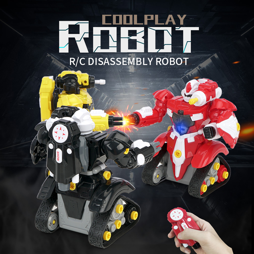 Biplut DIY Assembly 2.4G Mini Rechargeable RC Robot Building Blocks ...