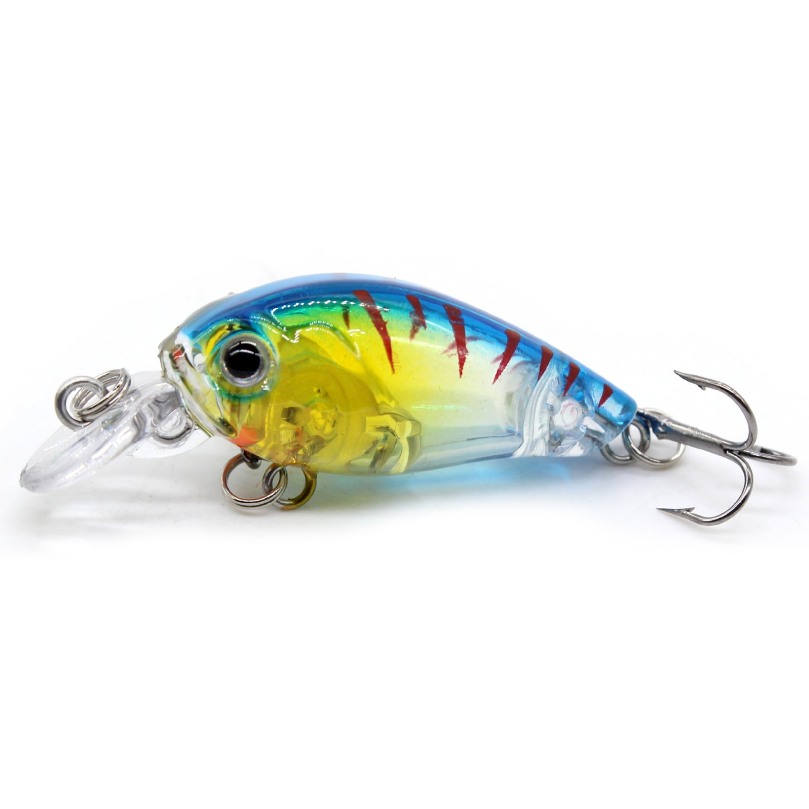 Biplut Fishing Lure Shallow Deep Diving Swim Bait Wobble Hooks for Bass ...