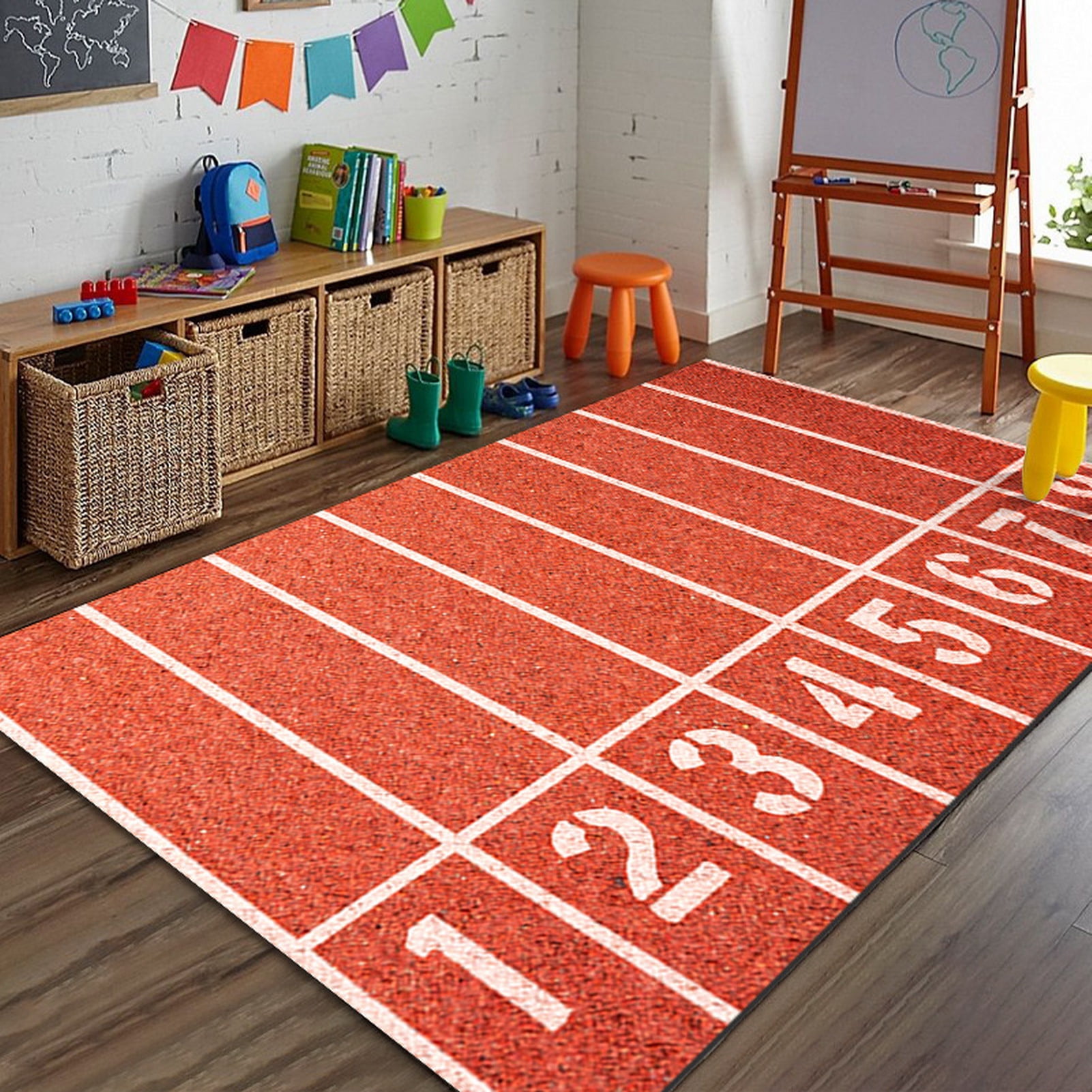 Biplut Football Carpet Interesting Sports Scene Design Anti-slip ...