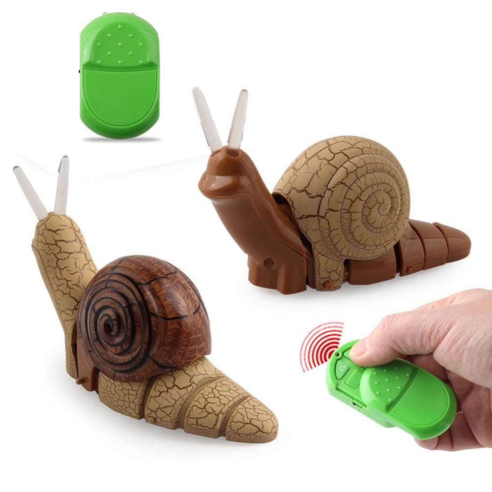 Biplut Funny Infrared Remote Control Realistic Snail Animal Model Kids ...