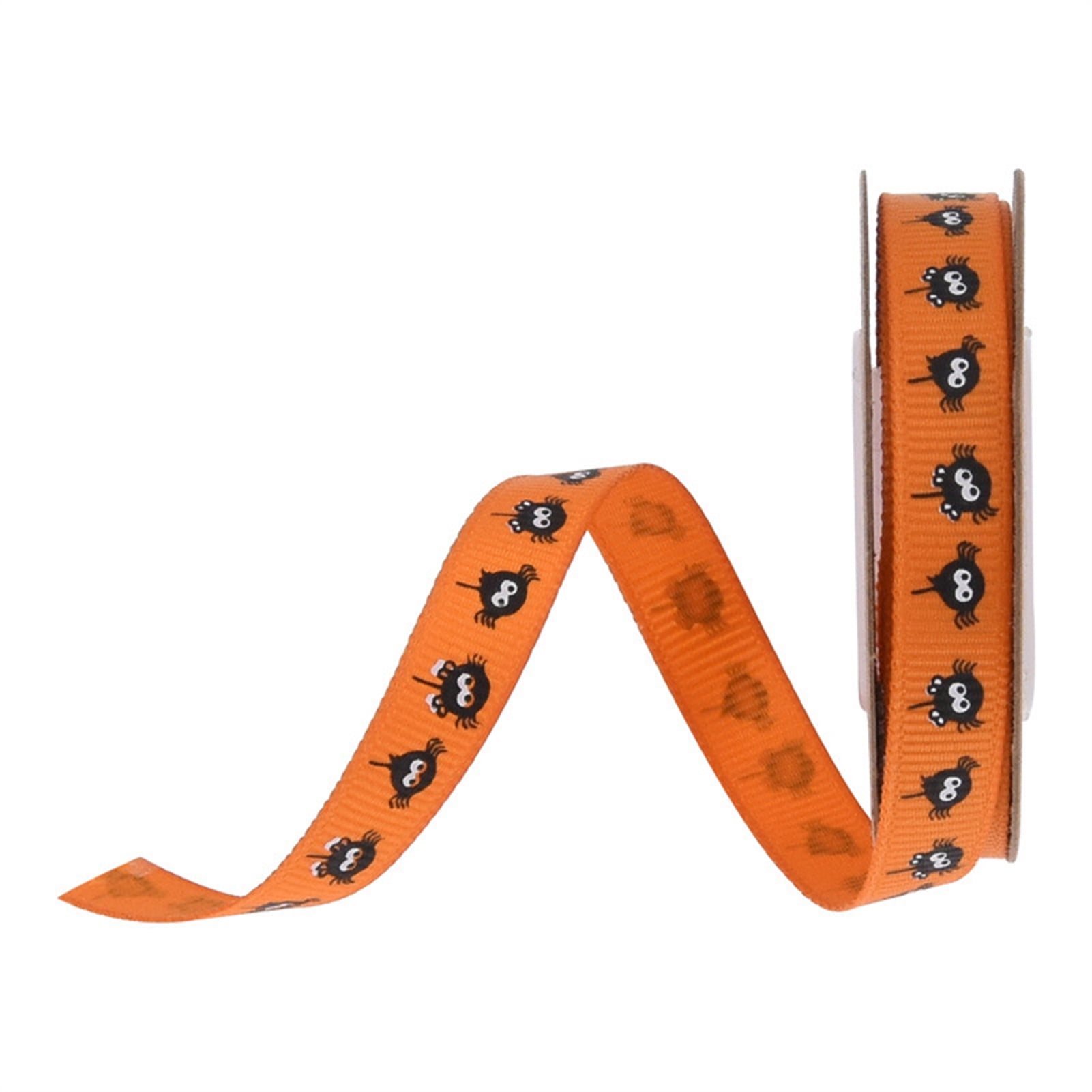 Biplut Grosgrain Ribbons Halloween Printed DIY Polyester Scary Spider ...