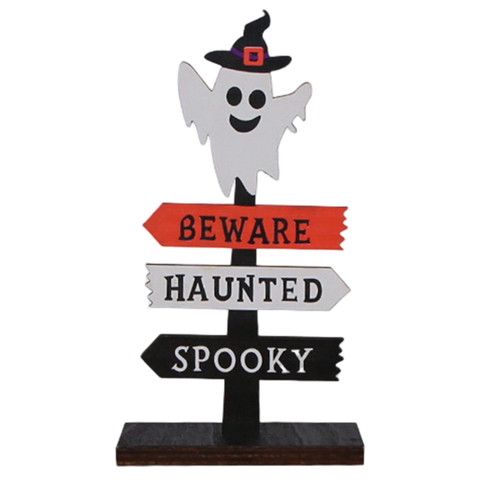 Biplut Halloween Desktop Wood Decoration Bat Pumpkin Ghost Skull ...