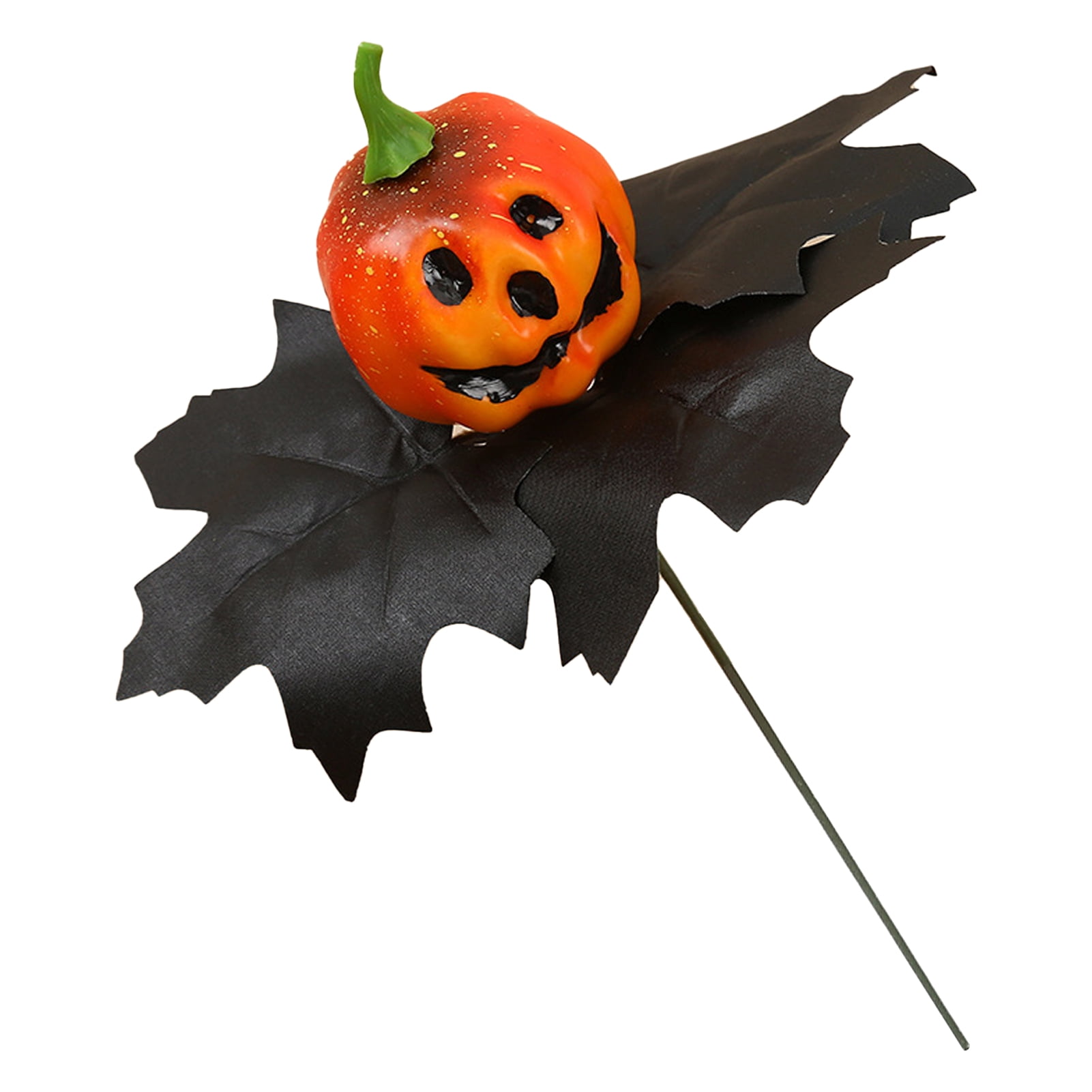 Biplut Halloween Pumpkin Maple Stick Spooky Reusable Realistic Leaf ...