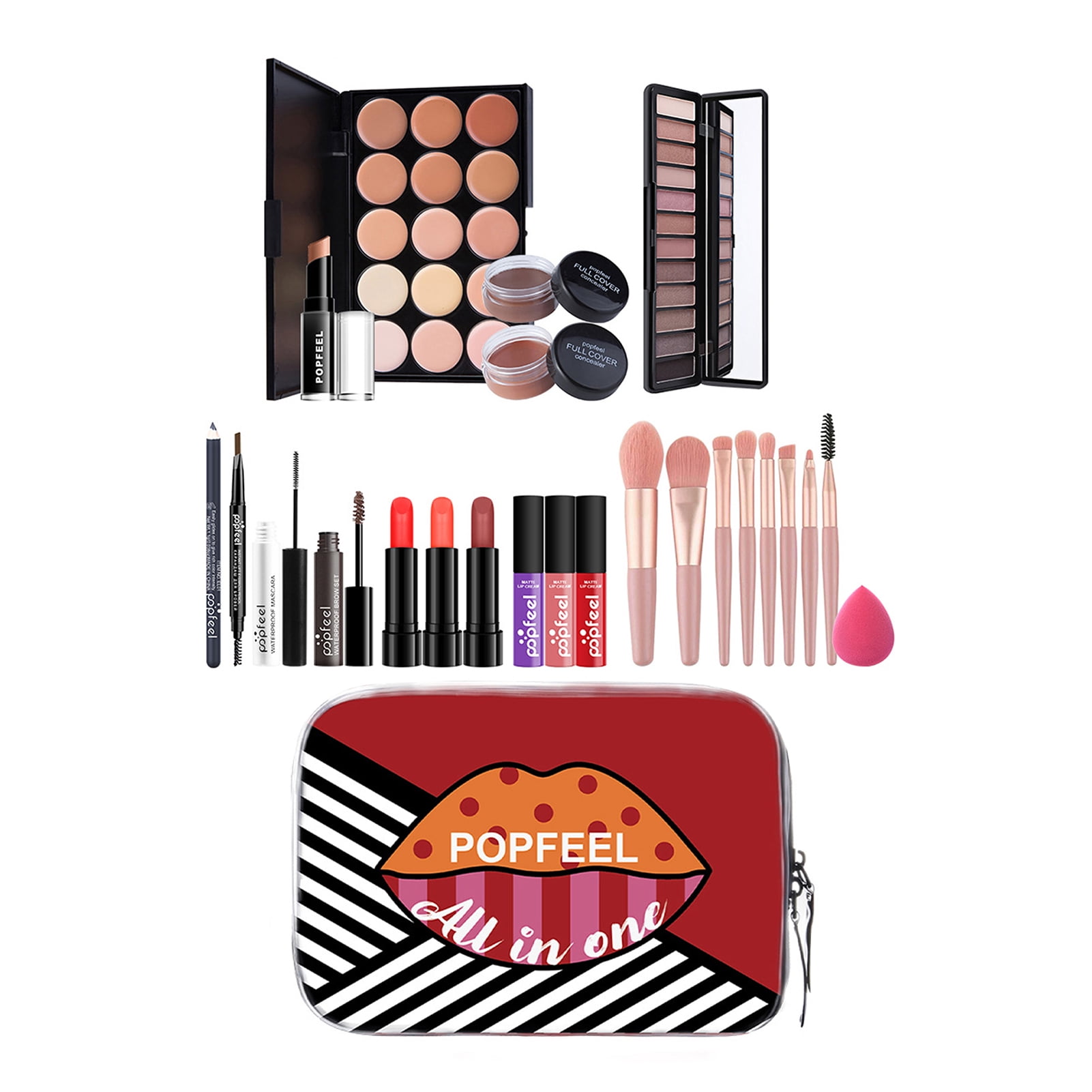 Biplut Makeup Set Multipurpose Shaping Face Lines Portable Eyeshadow ...