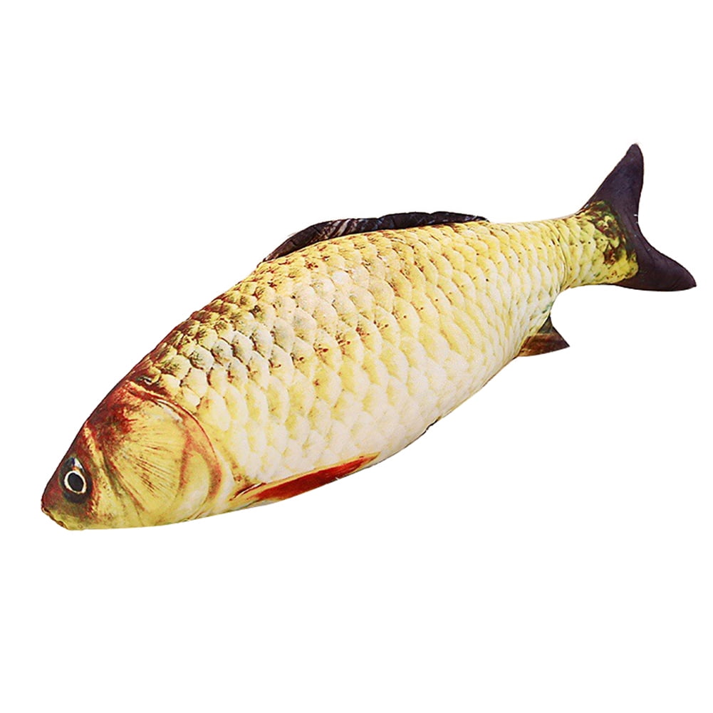Biplut Pet Cats Artificial Plush Fish Shaped Catnip Dental Teeth Care ...