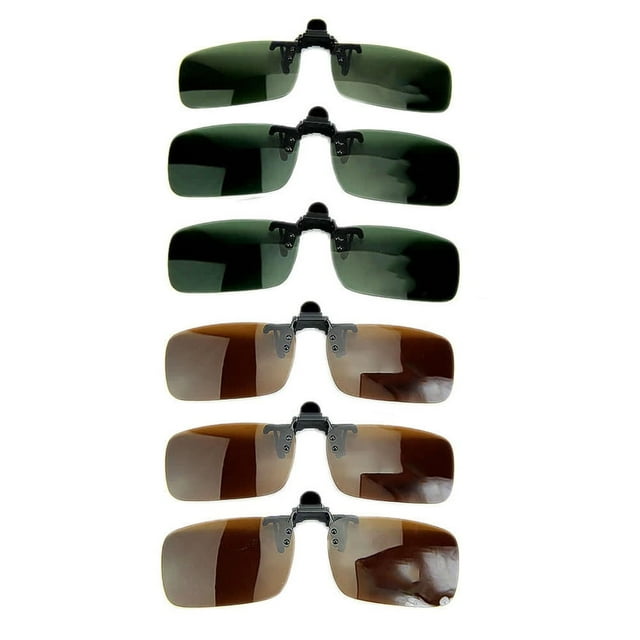 Biplut Polarized Lens Anti Glare Uv Block Clip On Flip Up Sunglasses Driving Glasses