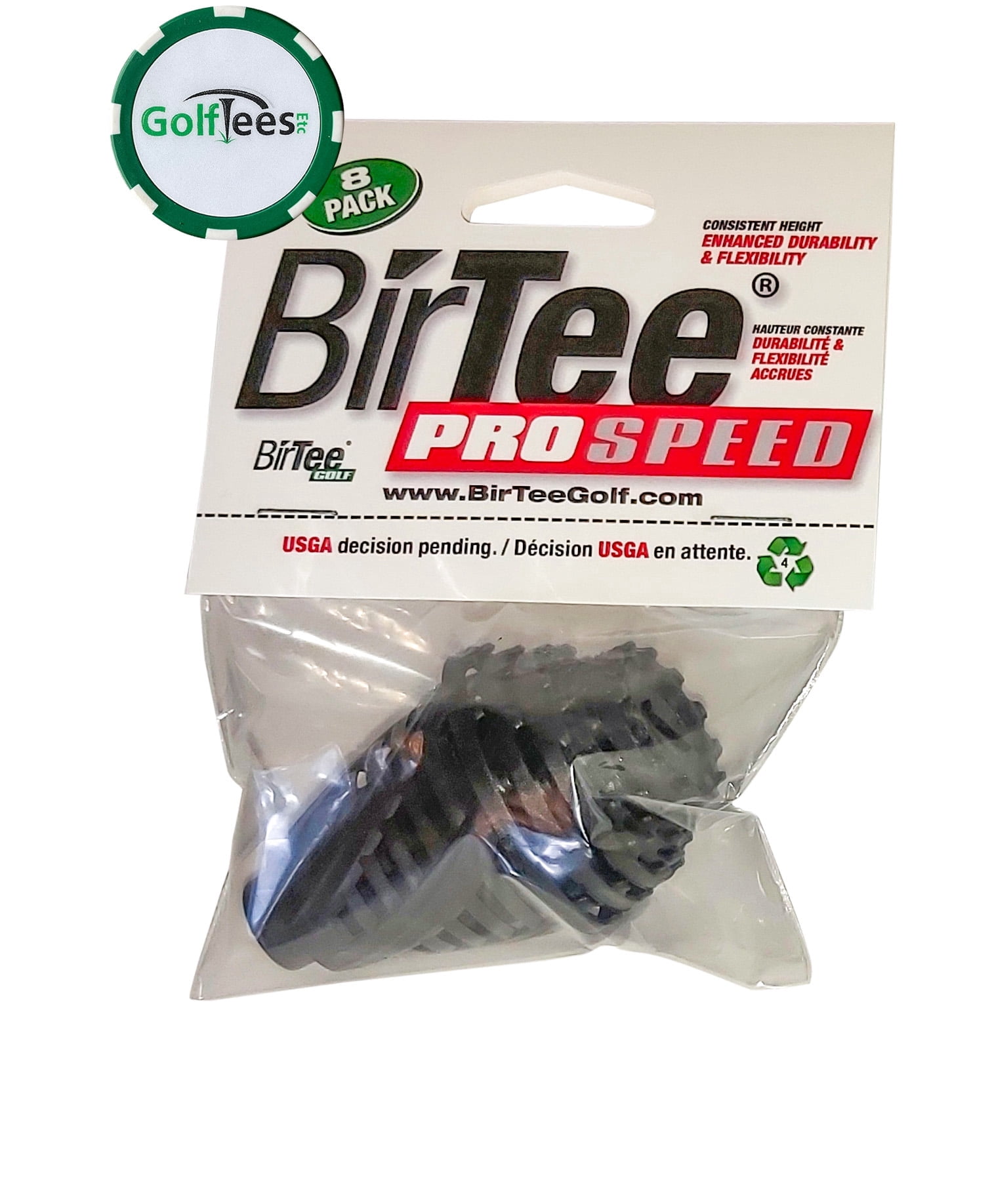 BirTee Golf Tees - PRO Speed Version with Enhanced Durability - 8 Pack ...